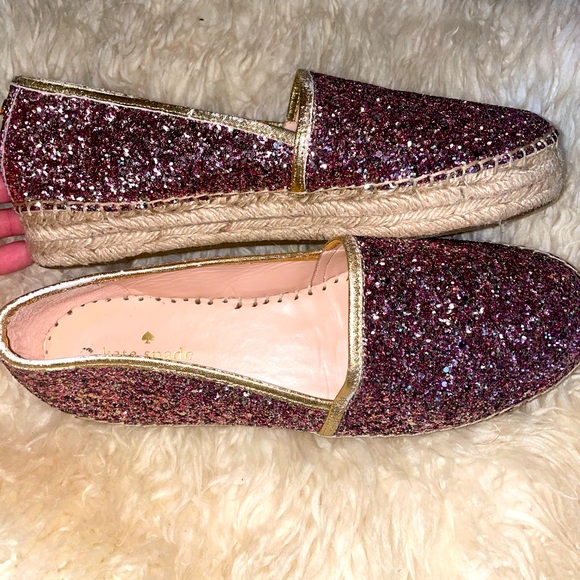 kate spade | Shoes | Kate Spade Glitter Espadrilles Clogs | Poshmark